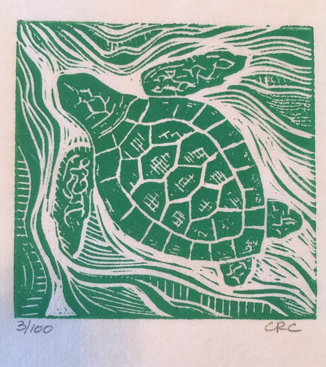 Sea Turtle Linocut Print - Etsy Sea Turtle Linocut Print - Etsy