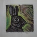 Rabbit Block Print - Etsy