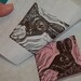 Rabbit Block Print - Etsy