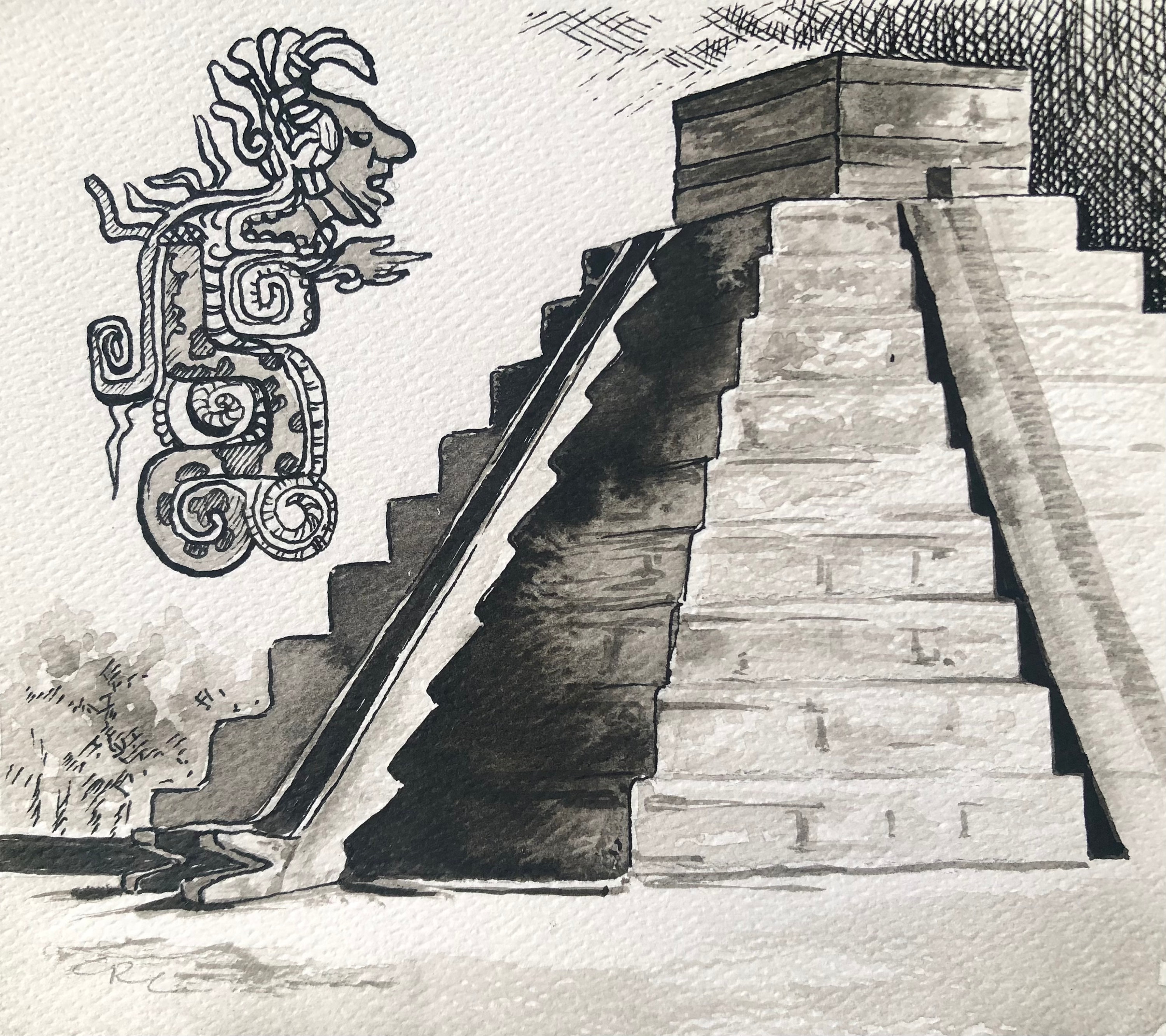 Temple of Kulkulkan Chichen Itza - Etsy