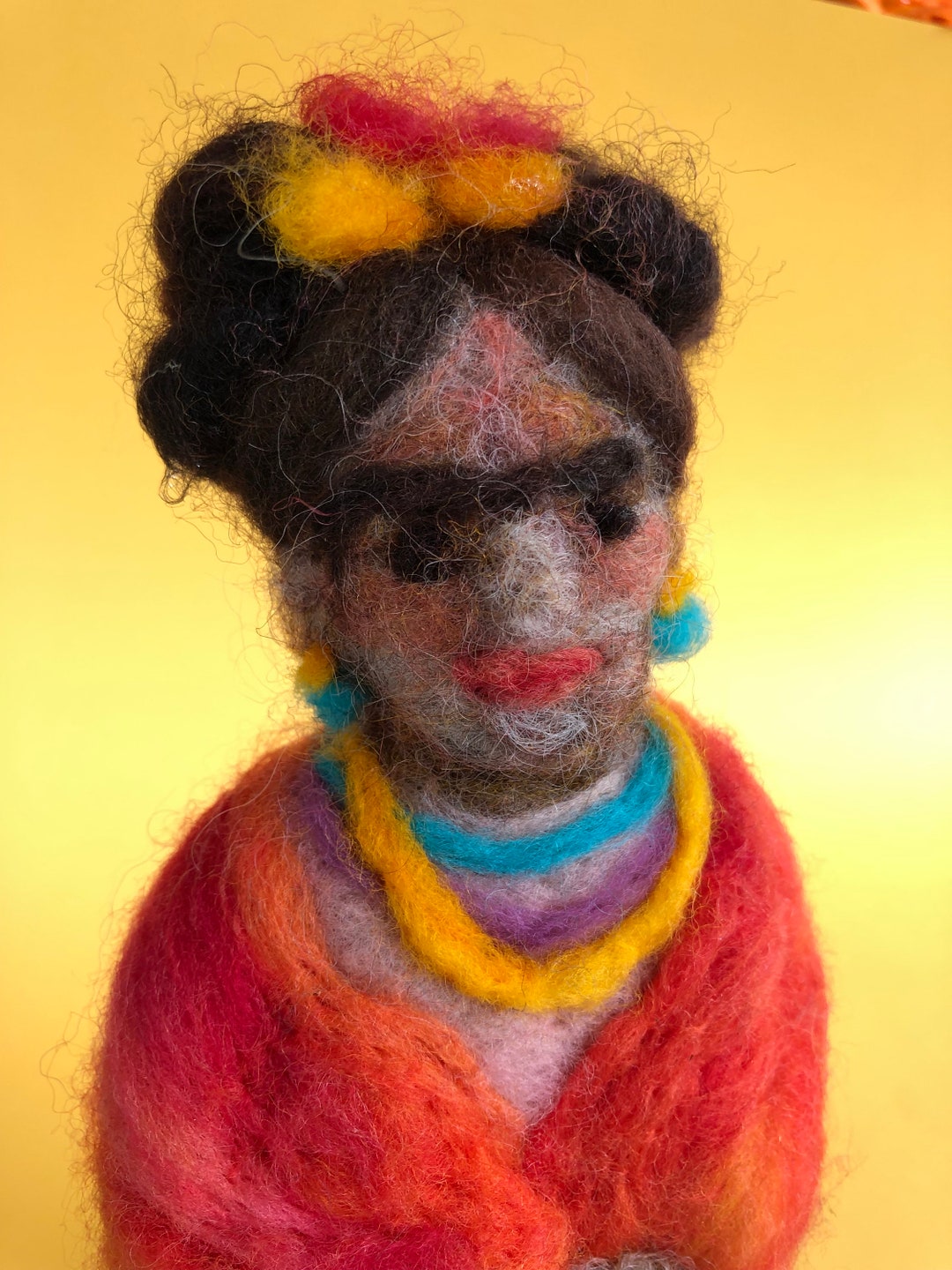 Frida Kahlo Needle-felted Sculpture Doll - Etsy