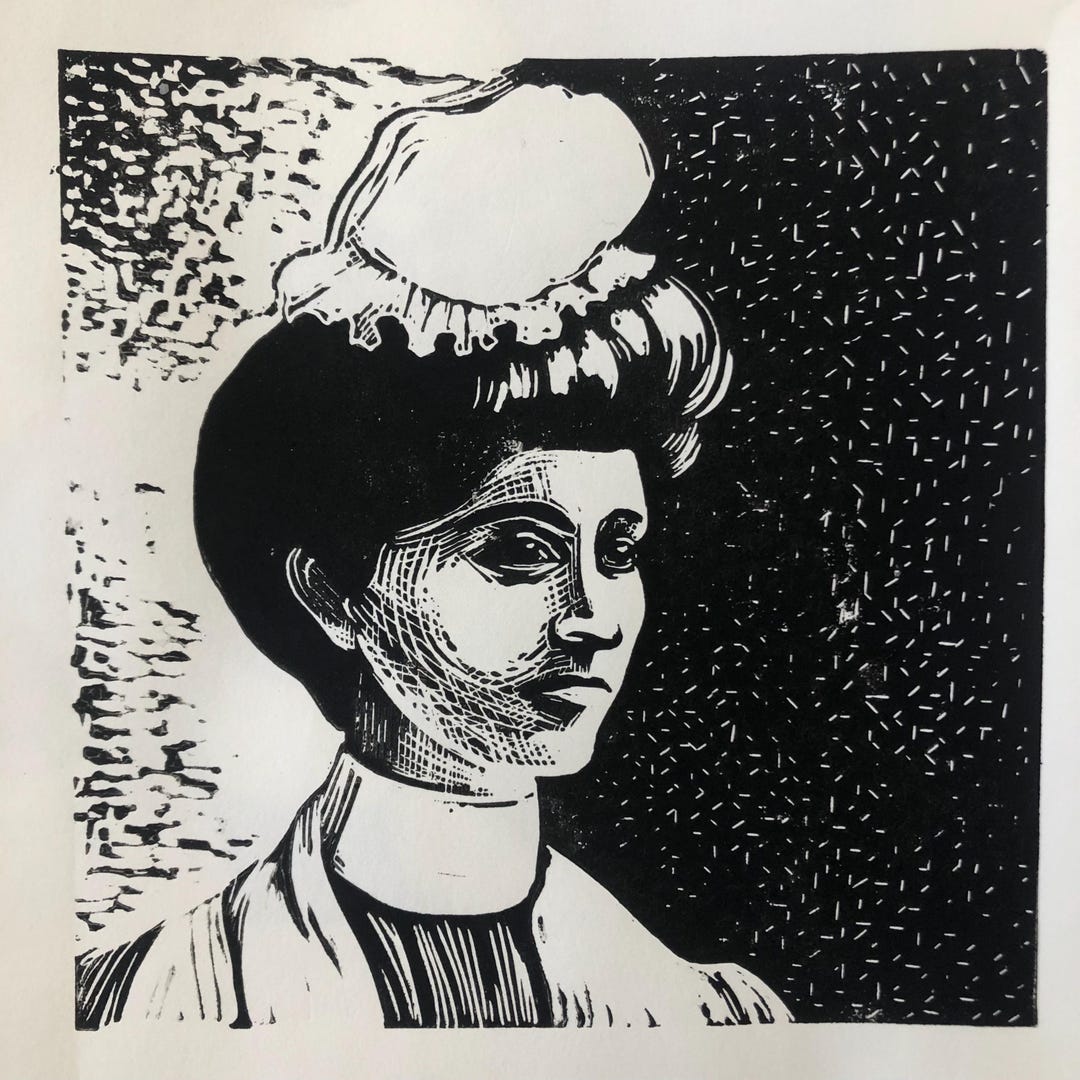 Margaret Higgins Sanger Linocut - Etsy