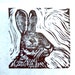 Rabbit Block Print - Etsy