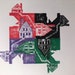 Neighborhood Tessellation Linocut - Etsy