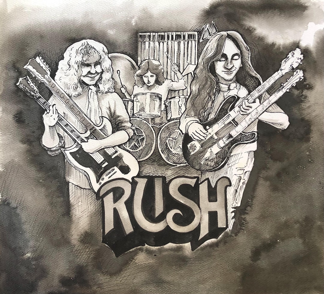 Rush Original Pen and Ink Drawing - Etsy
