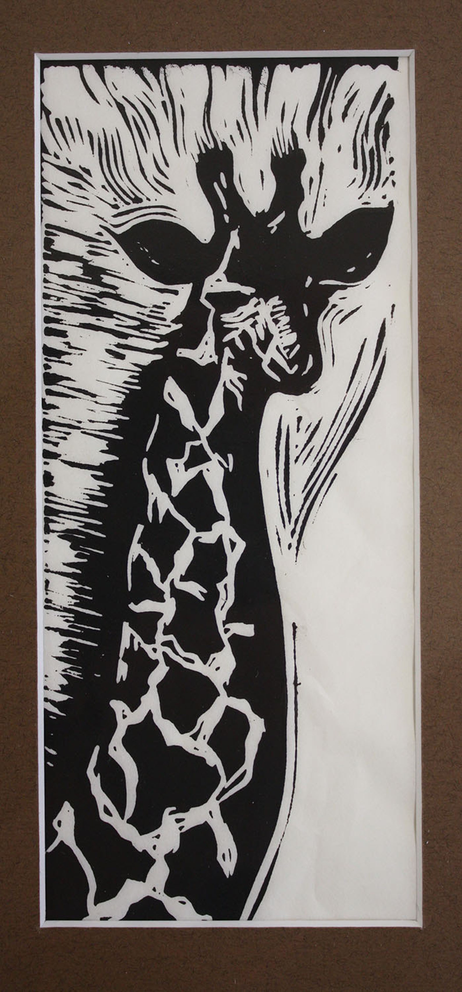 Giraffe Linoleum Print - Etsy