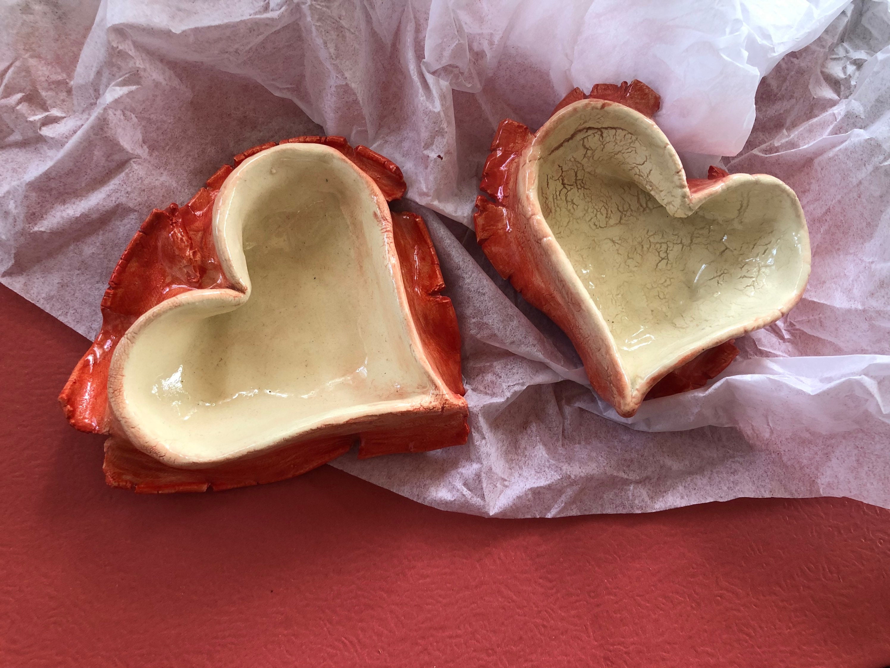 Heart-shaped Ceramic Pinch Pots - Etsy