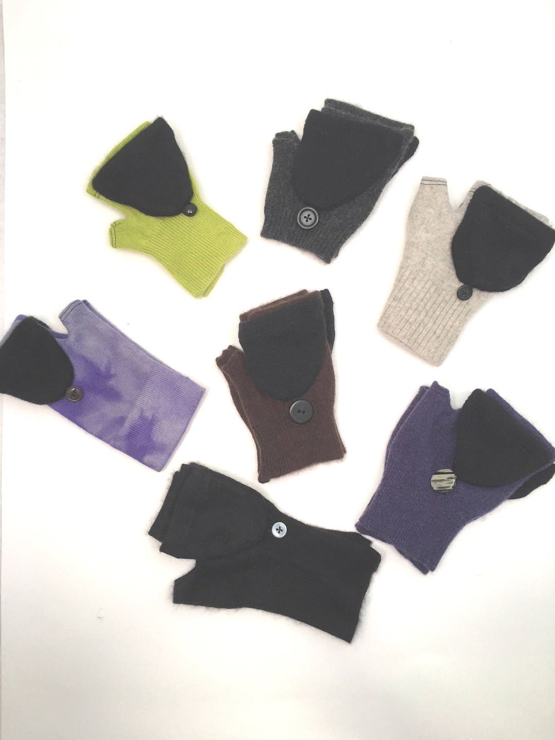 Cashmere Mittens Texting Gloves, Convertible Luxury Cashmere Mittens ...