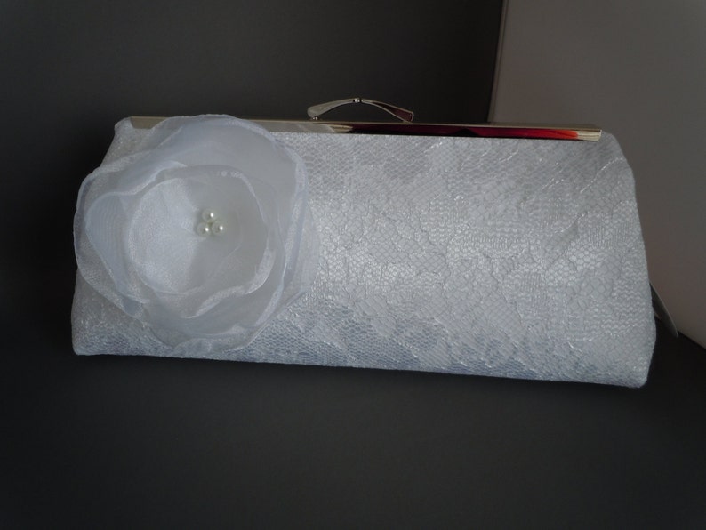 White Lace Bridal Clutch Mother of the Bride, Mother of the Groom ...