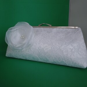 White Lace Bridal Clutch Mother of the Bride, Mother of the Groom ...
