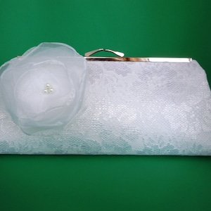 White Lace Bridal Clutch Mother of the Bride, Mother of the Groom ...