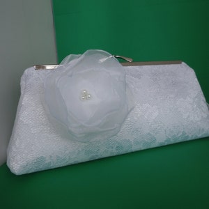 White Lace Bridal Clutch Mother of the Bride, Mother of the Groom ...