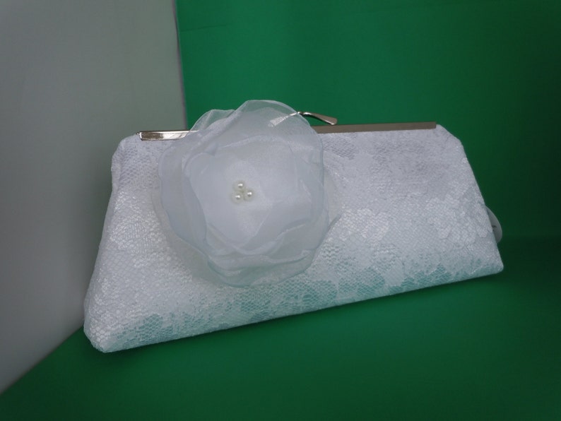 White Lace Bridal Clutch Mother of the Bride, Mother of the Groom ...