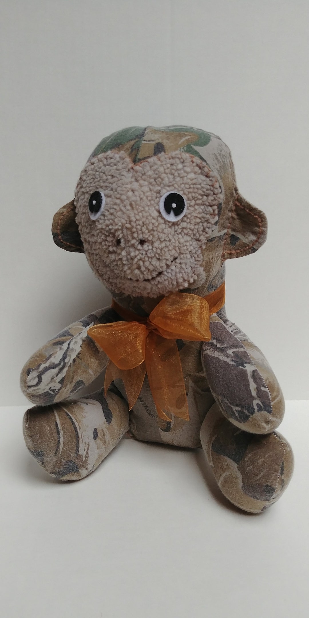 Memory Monkey/stuffed Animal/custom Made/from Shirt/in Memory Of/loved ...
