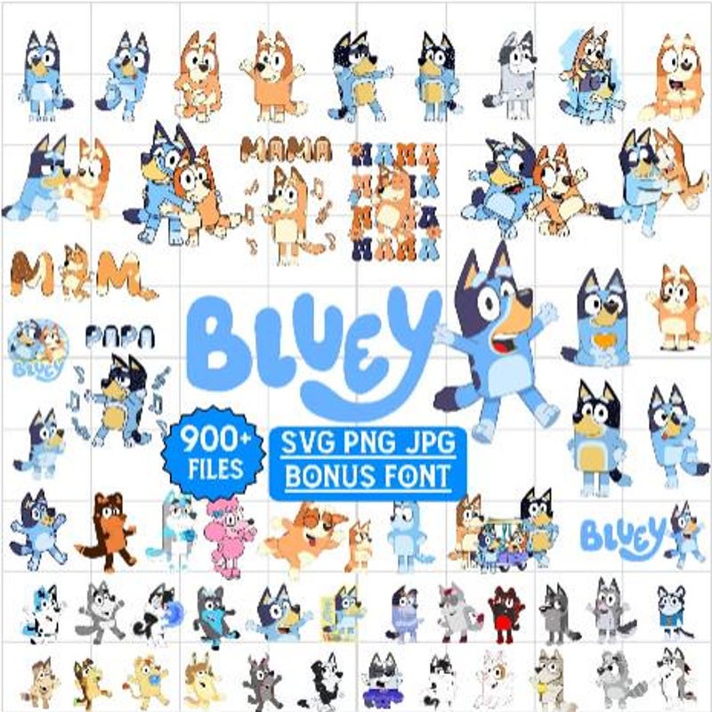 Bluey Cutout - Etsy