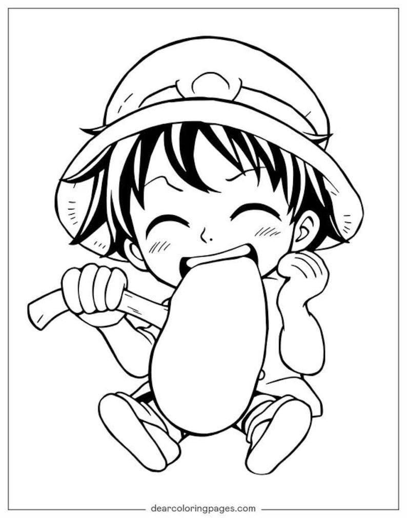 Anime Coloring Pages Bundle | 50 Manga & Shonen Characters | Printable ...