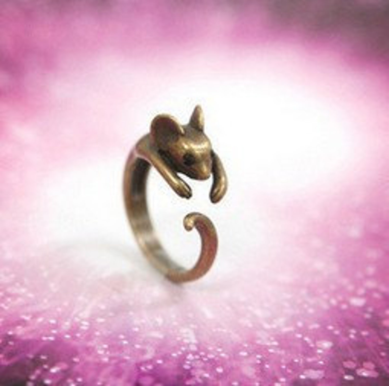 Mischievous Mouse Ring - Etsy