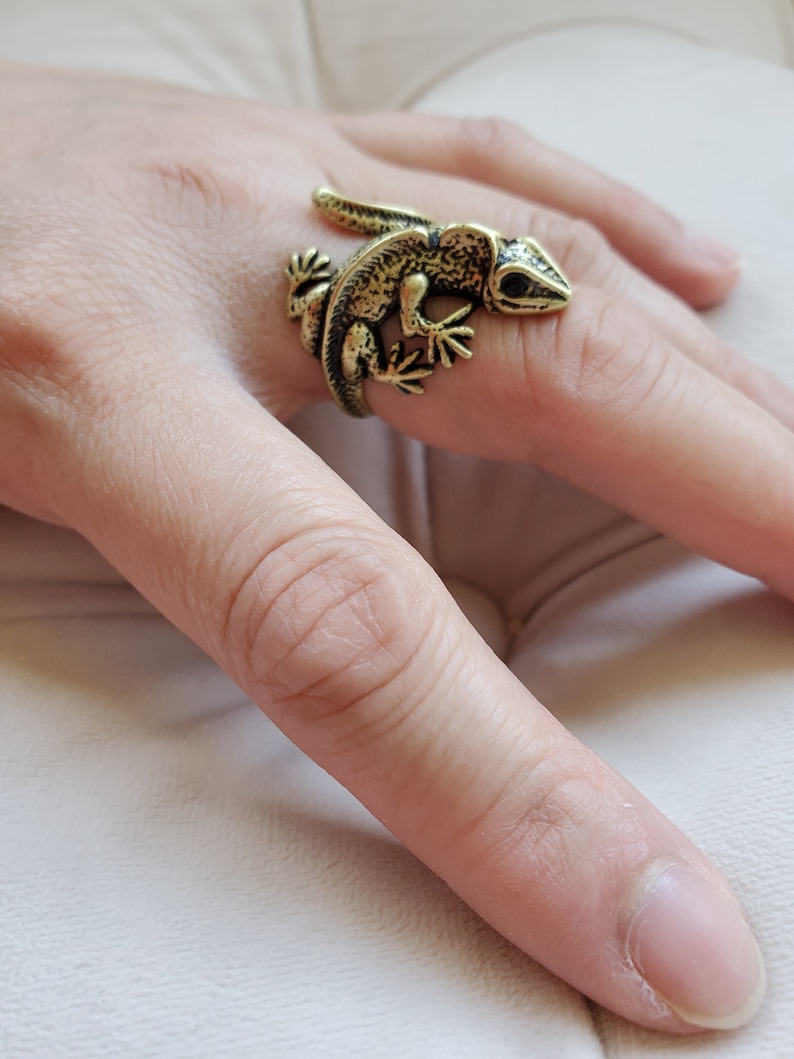 Komodo Dragon Lizard Ring - Etsy