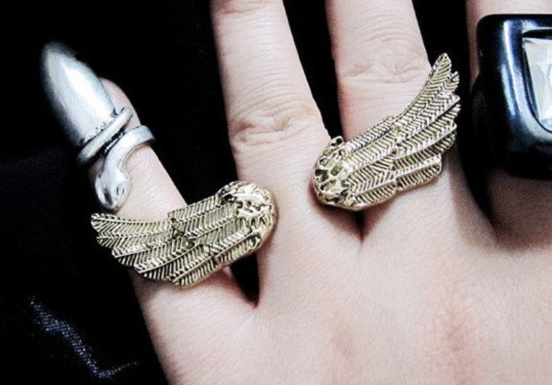 Angel Open Wings Ring - Etsy
