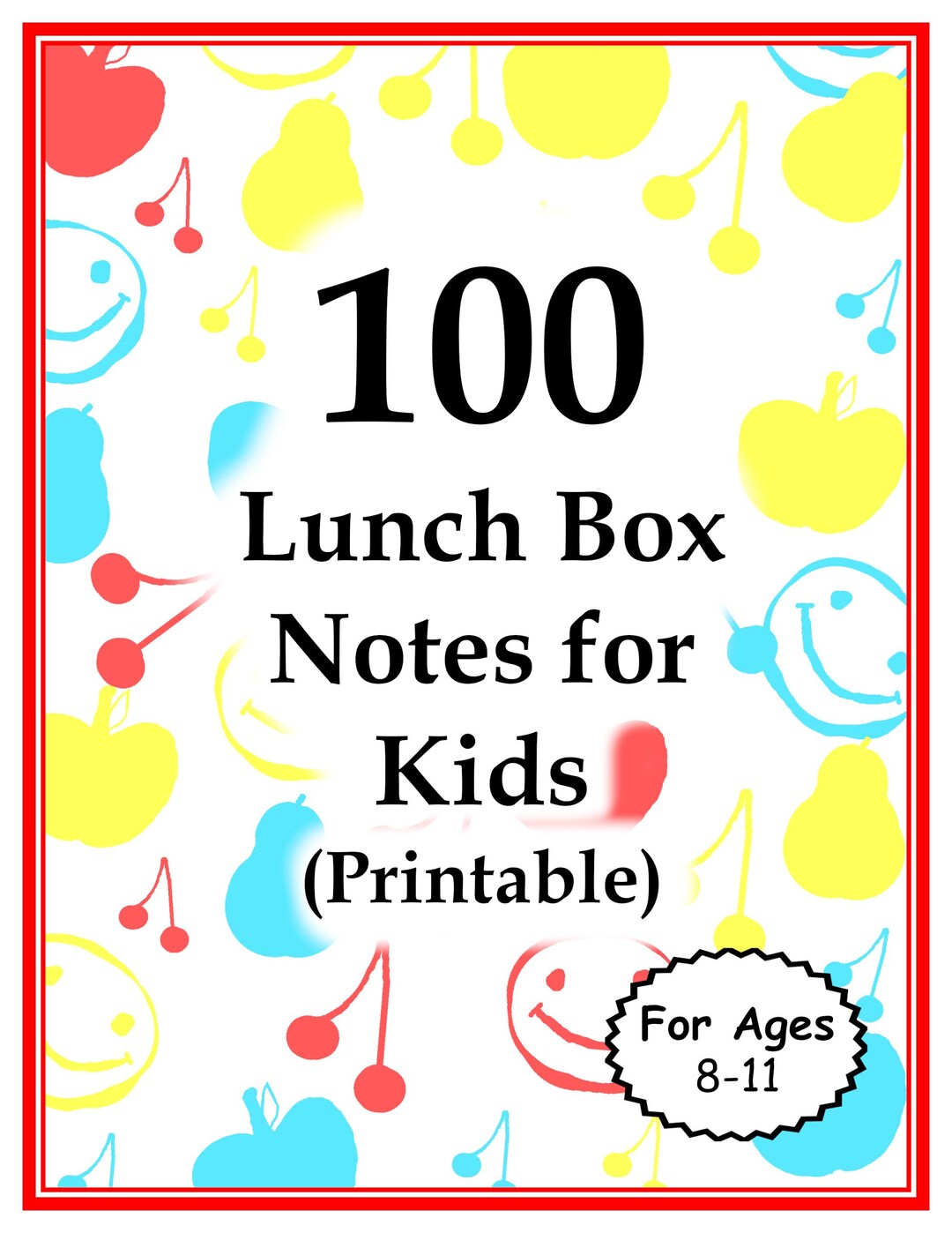 100 Lunchbox Notes for Kids. Printable - Etsy