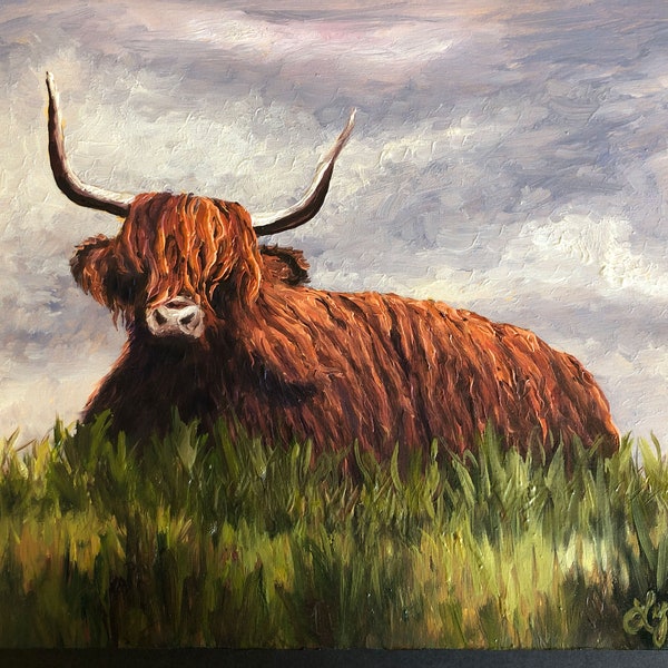Highland Painting - Etsy