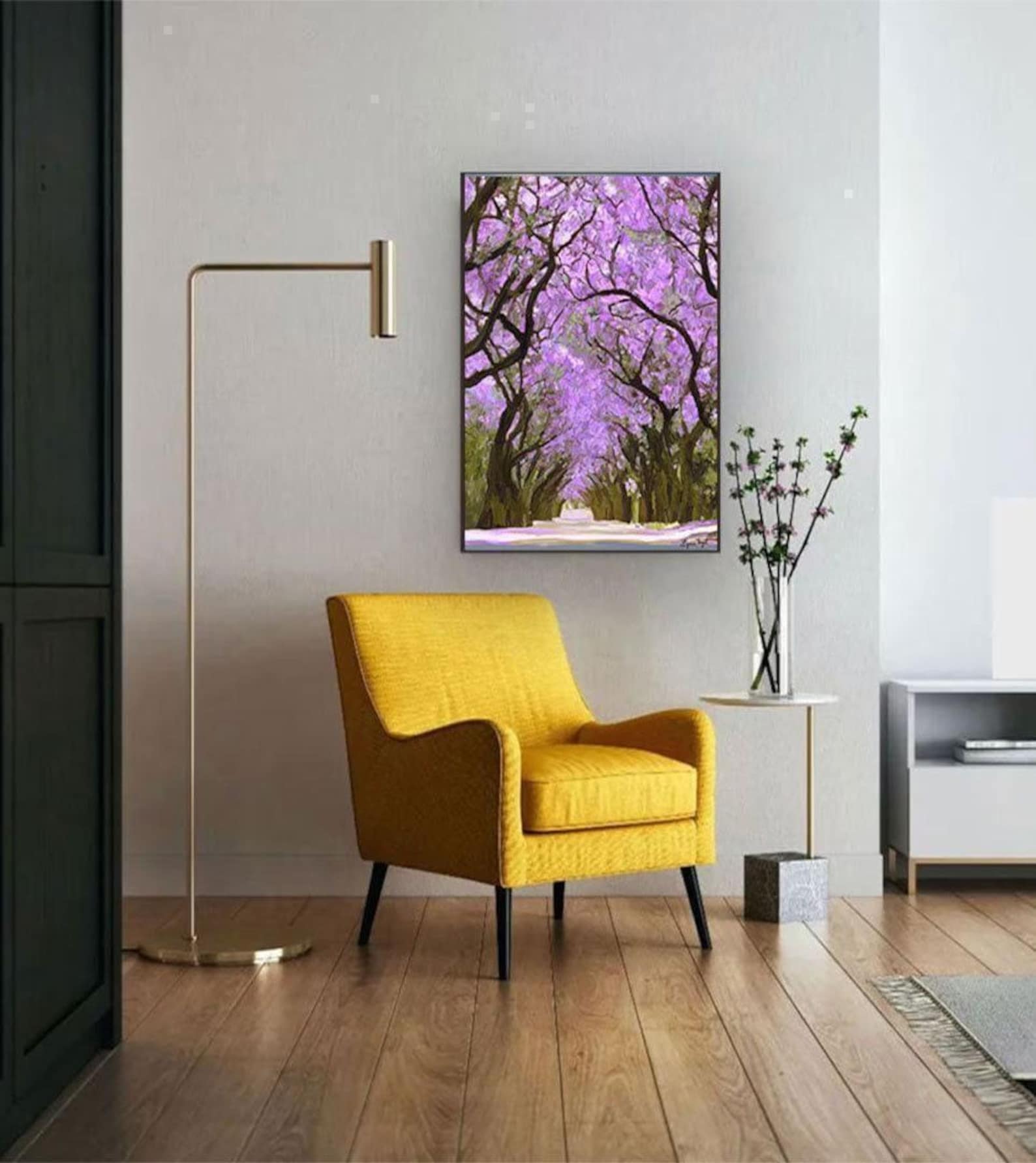 Jacaranda Tree Print: Giclée Fine Art Paper or Canvas - Etsy
