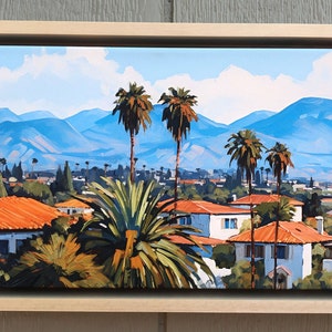 Santa Barbara 10 X 20 Canvas Print in Float Frame, Santa Barbara ...