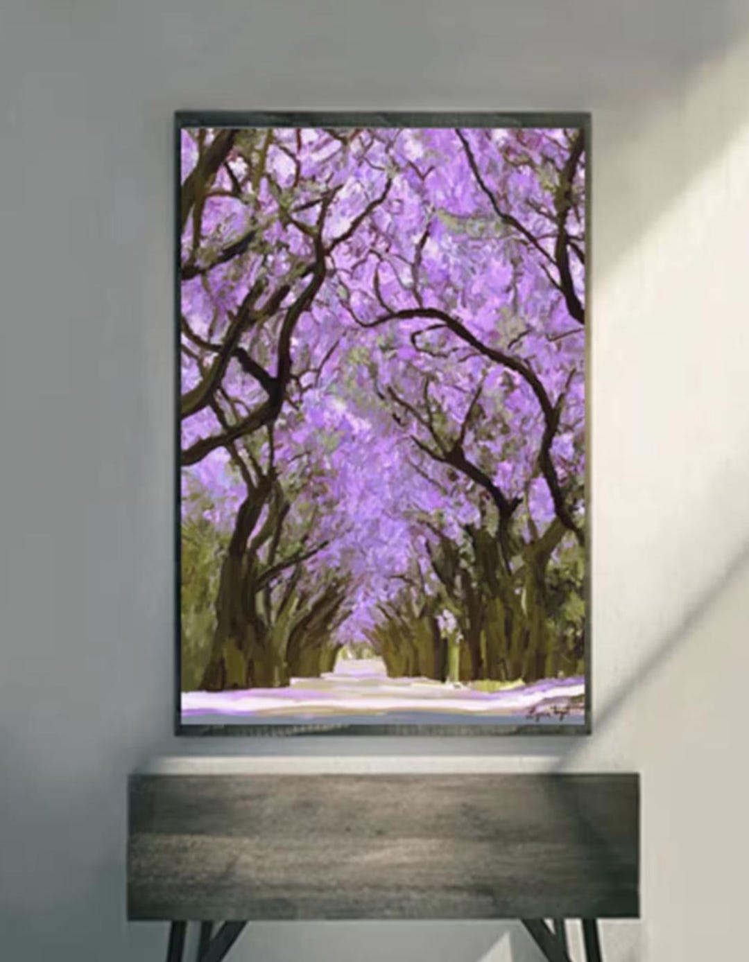 Jacaranda Trees 6 X 8.5 Paper Giclee Prints, Tree Landscape Jacaranda ...