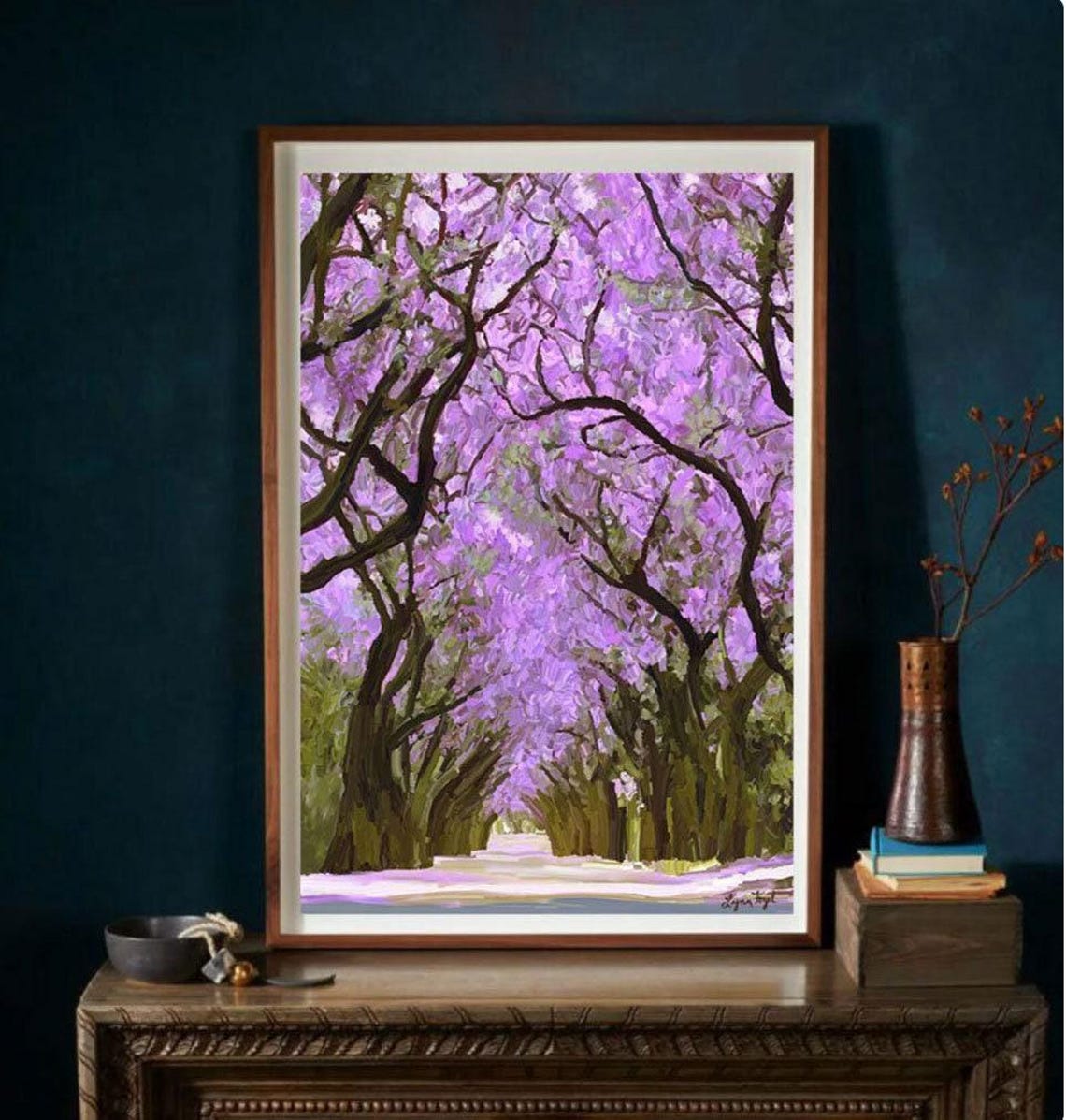 Jacaranda Tree Print: Giclée Fine Art Paper or Canvas - Etsy