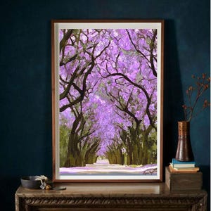 Jacaranda Tree Prints on Fine Art Paper, Gallery Wrap Canvas and ...