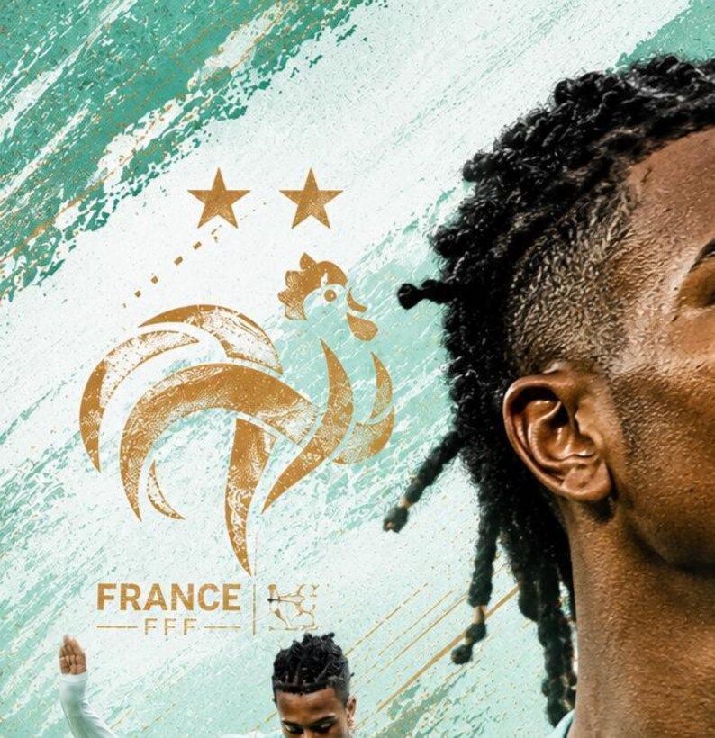 Michael Olise France Poster · French National Team Soccer Wall Art ...