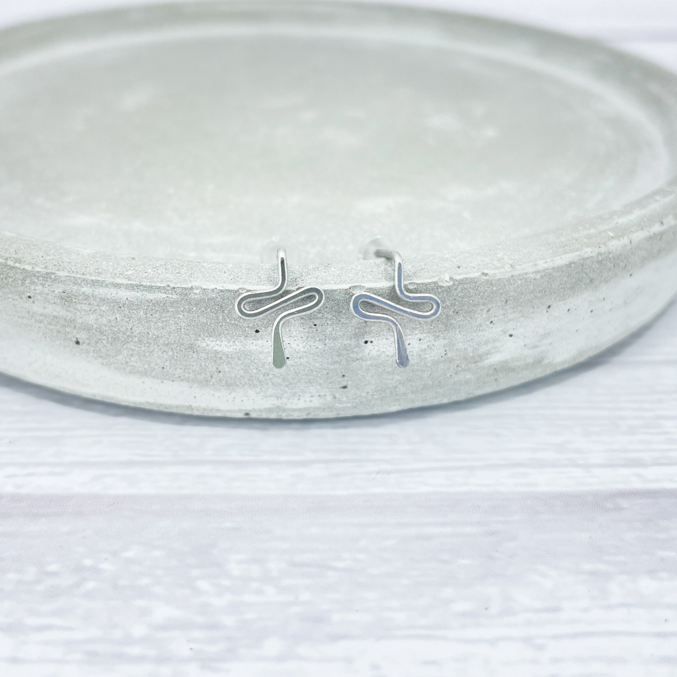 Titanium Snake Stud Earrings Delicate Hypoallergenic | Etsy