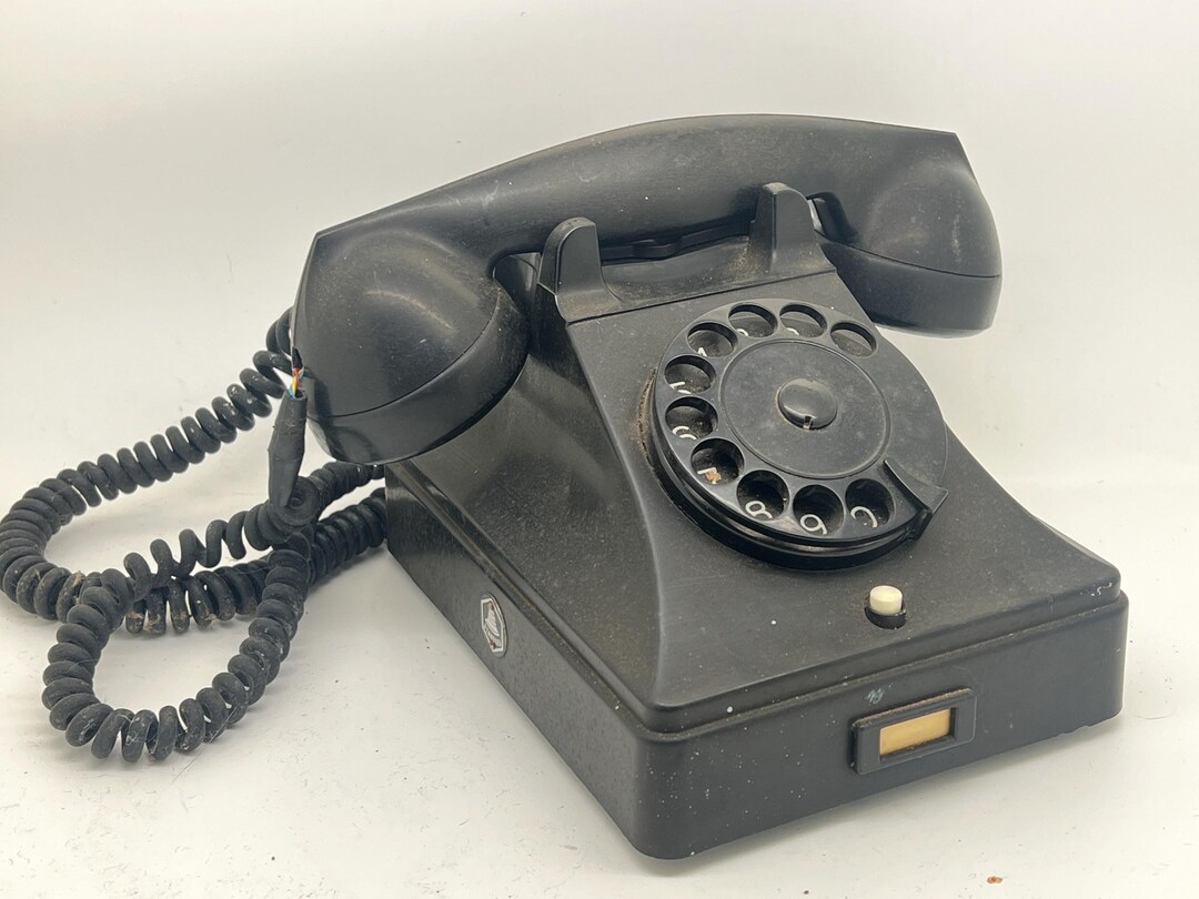 Vintage PTT Rotary Dial Telephone With Secondary Listening Feature Mid ...