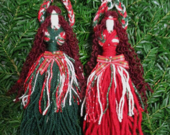 Handmade Yule Goddess Doll. Wool Doll. Positively Pagan Original Wiccan ...