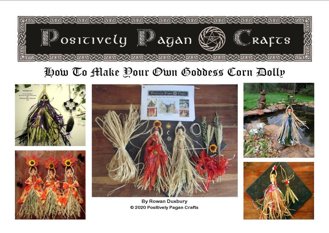 Instant Tutorial: Pagan Corn Dolly Goddess Dolls. Yule Brigid - Etsy