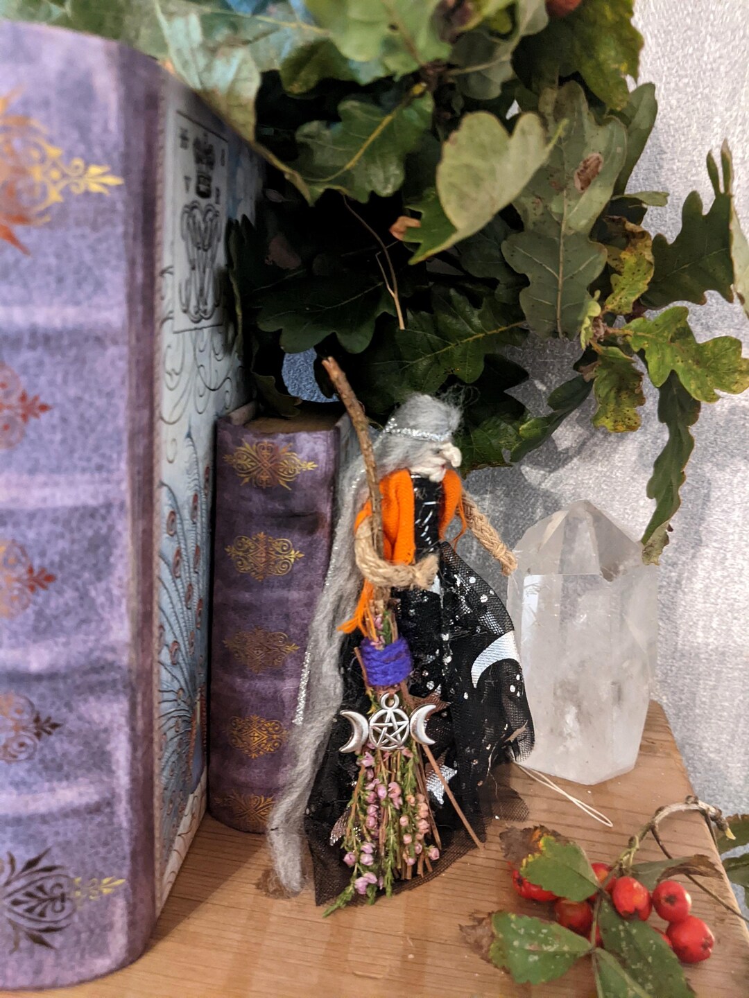 Handmade Pagan Mini Hecate Witch Doll Altar/ Car Amulet Wicca Poppet ...