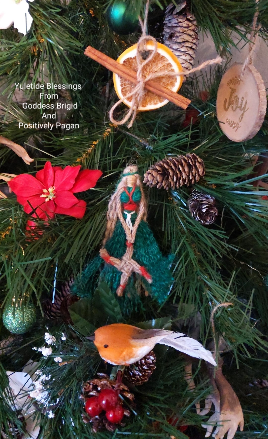 Handmade Pagan Goddess Brigid Natural Jute Poppet Doll With St Brigid's ...