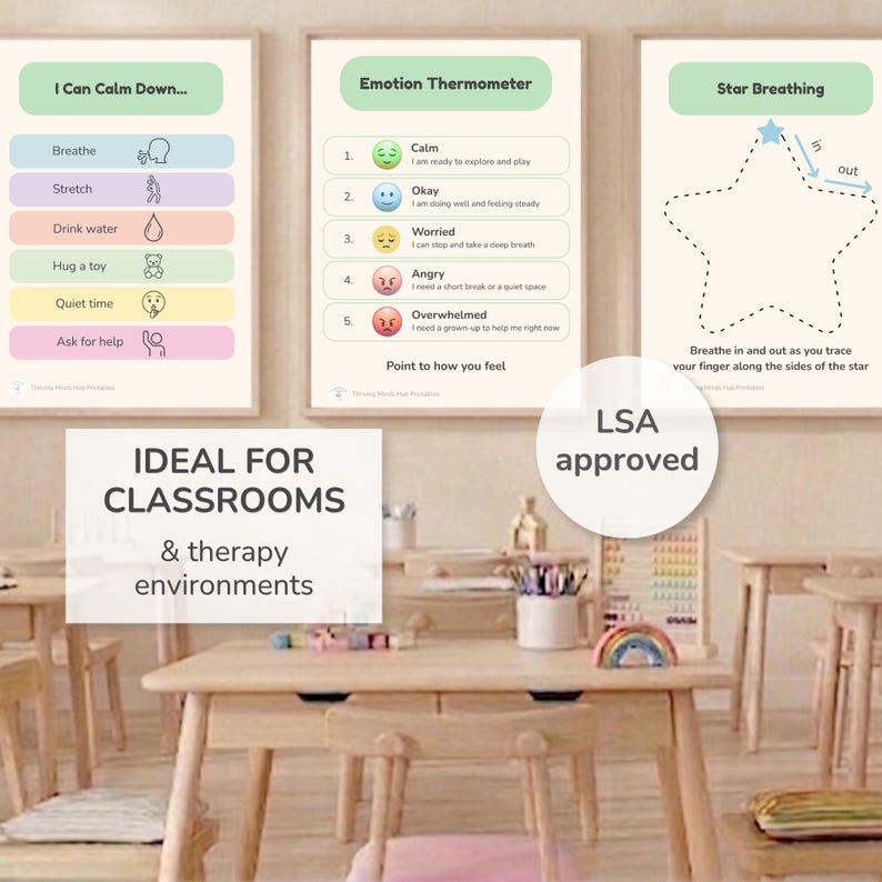 Emotion Thermometer, Feelings Check-in Poster, SEL Classroom Decor ...