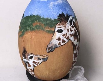 Hand Painted Giraffe - Etsy