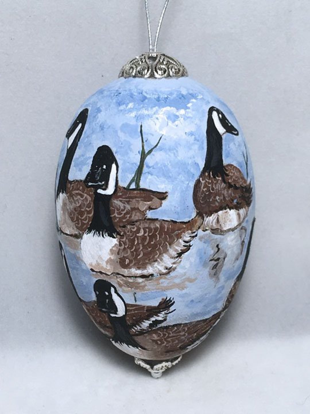 Six Geese-a-laying, Hand Painted Ornament - Etsy
