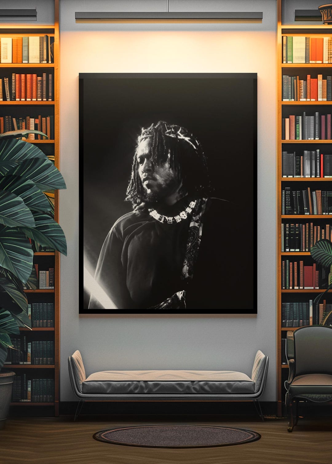 Essential Kendrick Lamar Portrait Wall Art | Y2K Hip Hop Print | Rapper ...