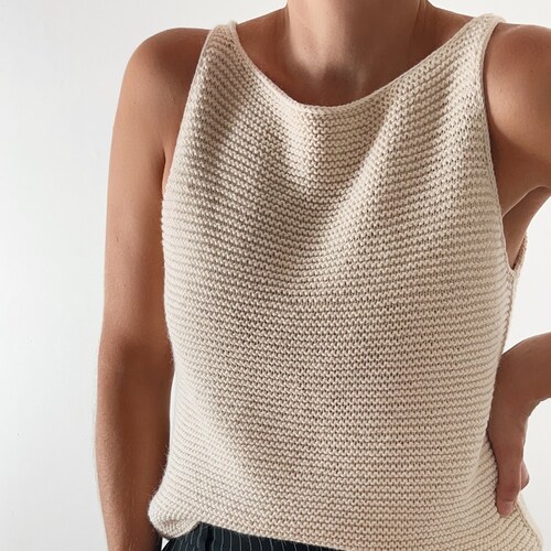 Knitting Pattern Soho Top Summer Knitting Top Down Knitting - Etsy
