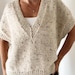Knitting Pattern Instructions Ash Slipover V Neck Top Down Knitting ...