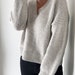 Knitting Pattern Dartmoor Sweater V Neck Top Down Knitting Drop ...