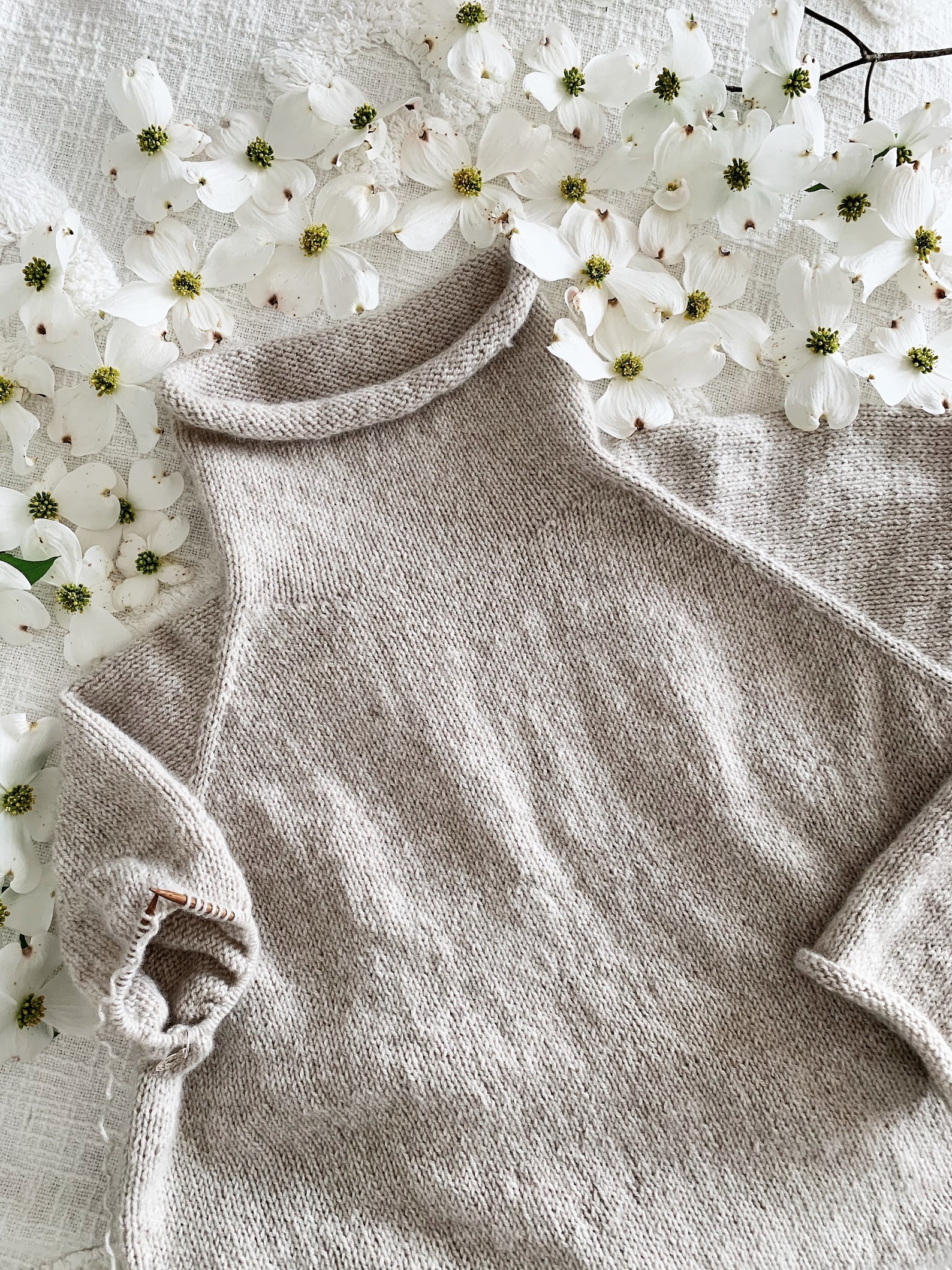 Knitting Pattern Serein Sweater Top Down Raglan Turtleneck - Etsy