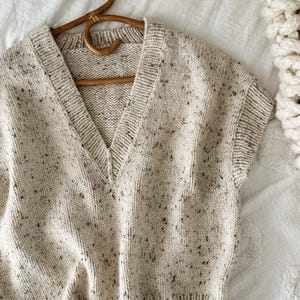 Knitting Pattern Instructions Ash Slipover V Neck Top Down Knitting ...