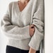 Knitting Pattern Dartmoor Sweater V Neck Top Down Knitting Drop ...