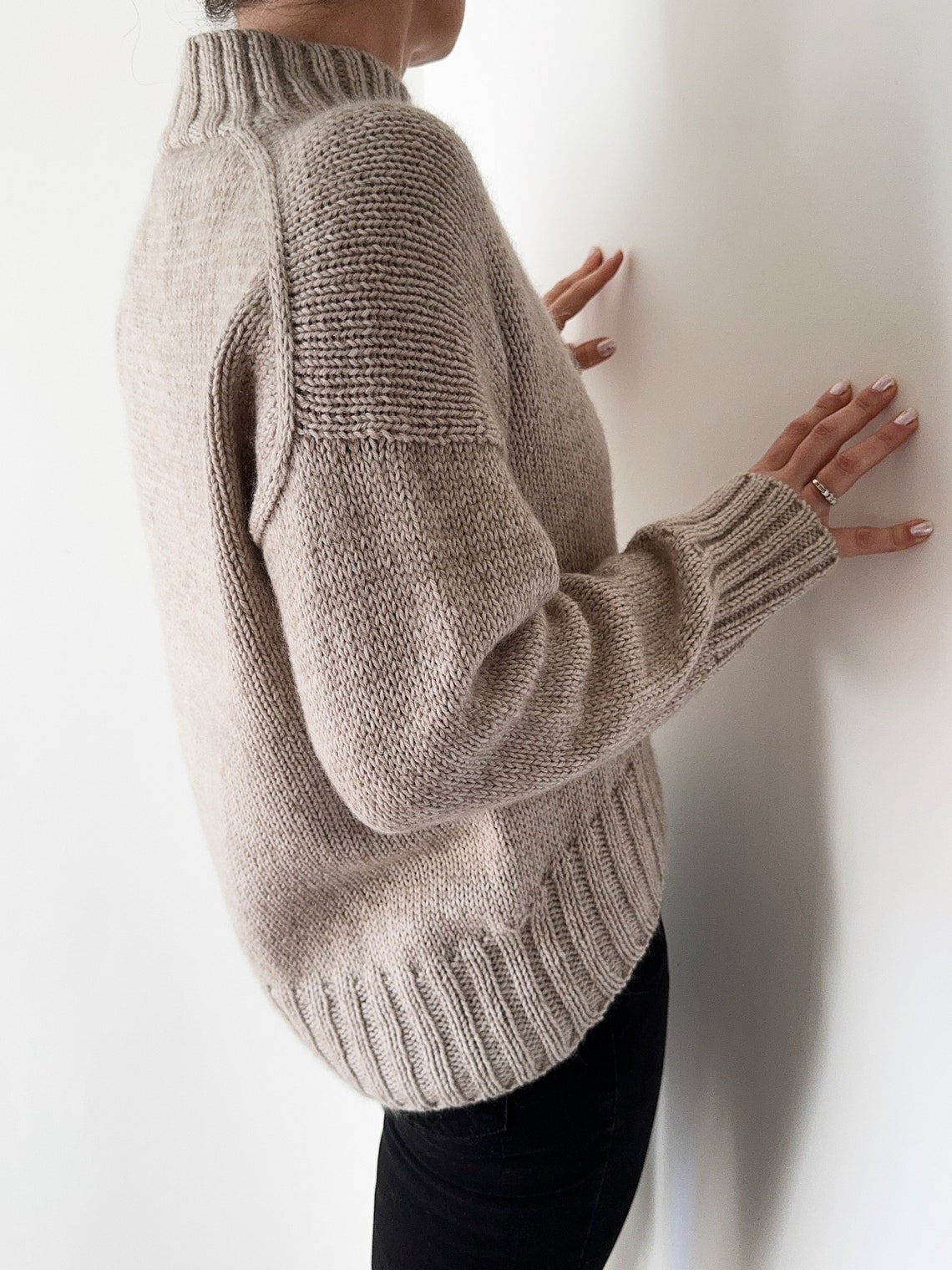 Knitting Pattern Instructions Lenon Sweater Top Down Knitting Pattern ...