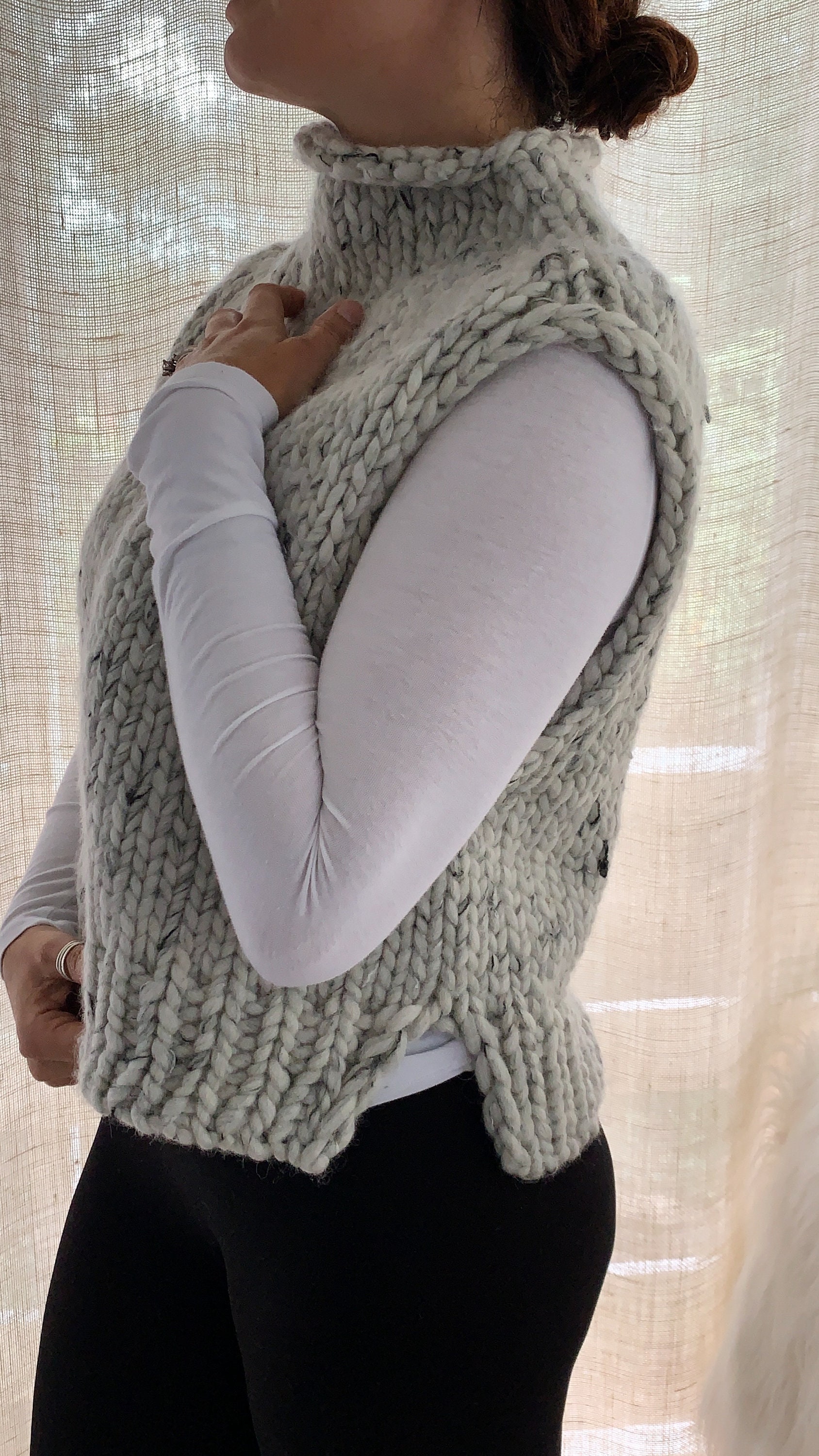 Knitting Pattern London Fog Slipover Easy Top Down Knitting Vest - Etsy