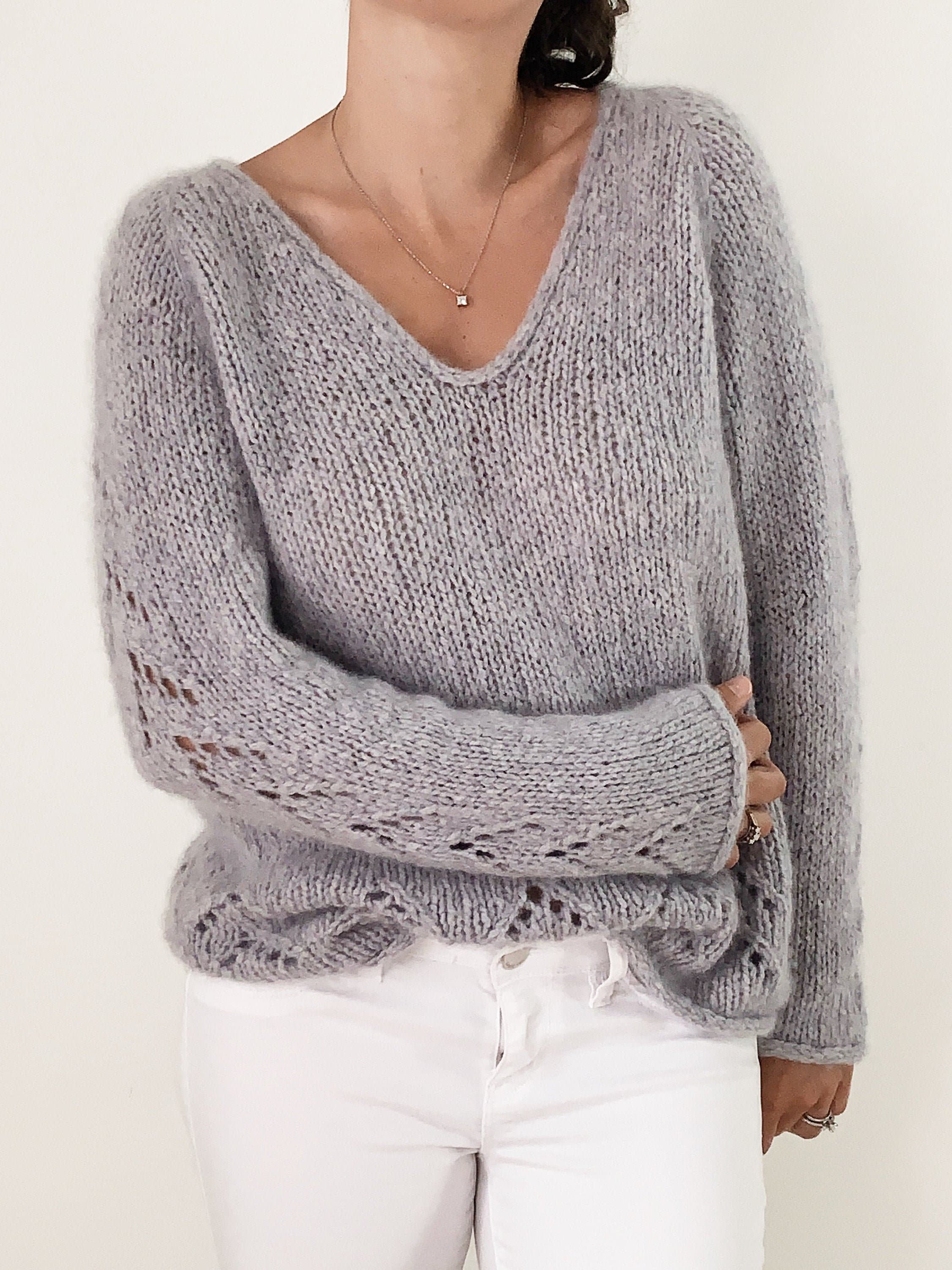 Knitting Pattern Top-down Sweater Pullover the Evermore - Etsy Australia